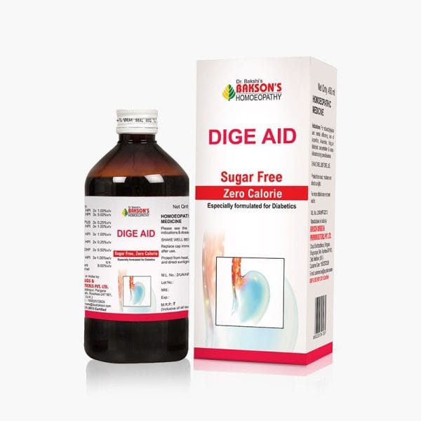 BAKSON DIGE AID SYRUP (SUGAR FREE) – Dr Homoeo Pharmacy