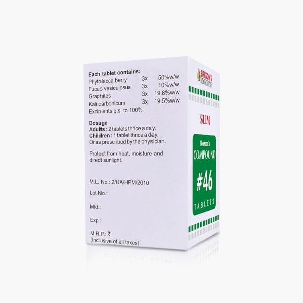 BAKSON COMPOUND #46 TABLETS-100TABS – Dr Homoeo Pharmacy