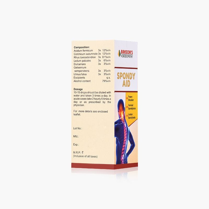 BAKSON SPONDY AID DROPS – Dr Homoeo Pharmacy