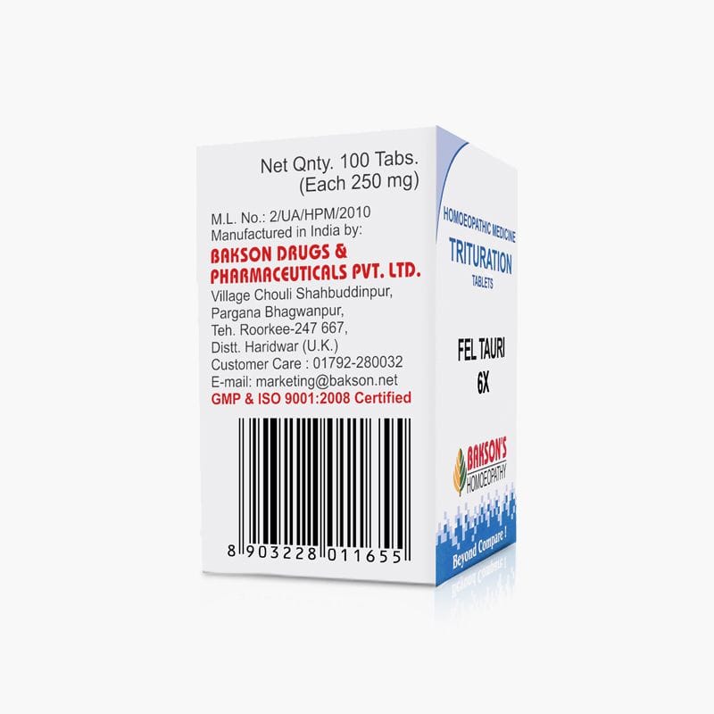 BAKSON FEL TAURI – 6X – Dr Homoeo Pharmacy