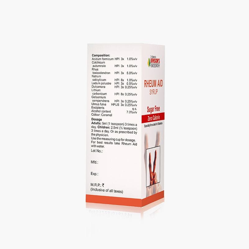 BAKSON RHEUM AID SYRUP (SUGAR FREE) – Dr Homoeo Pharmacy