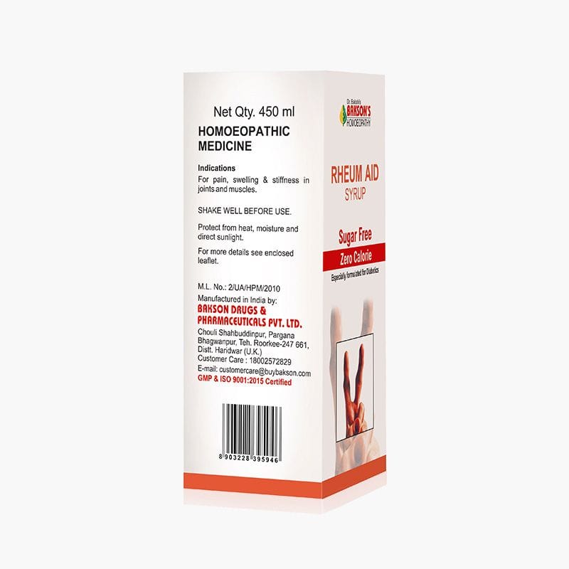 BAKSON RHEUM AID SYRUP (SUGAR FREE) – Dr Homoeo Pharmacy