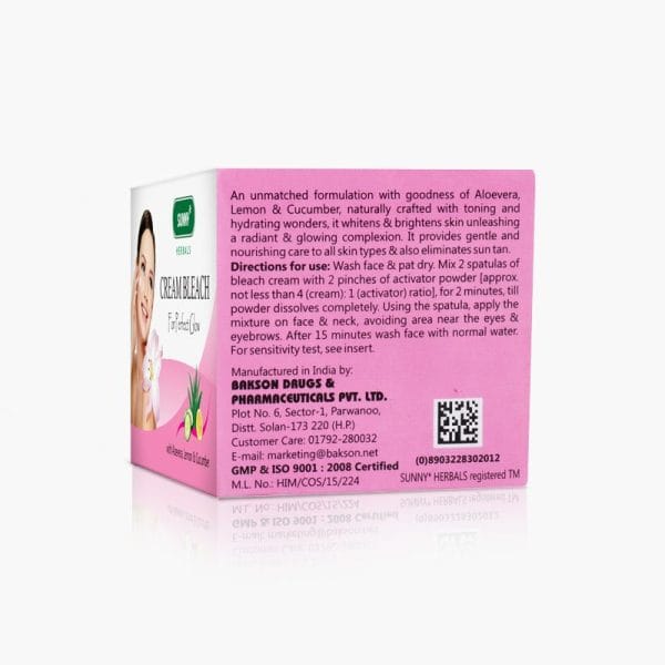 BAKSON CREAM BLEACH -30GM+8GM (POWDER ACTIVATOR) – Dr Homoeo Pharmacy
